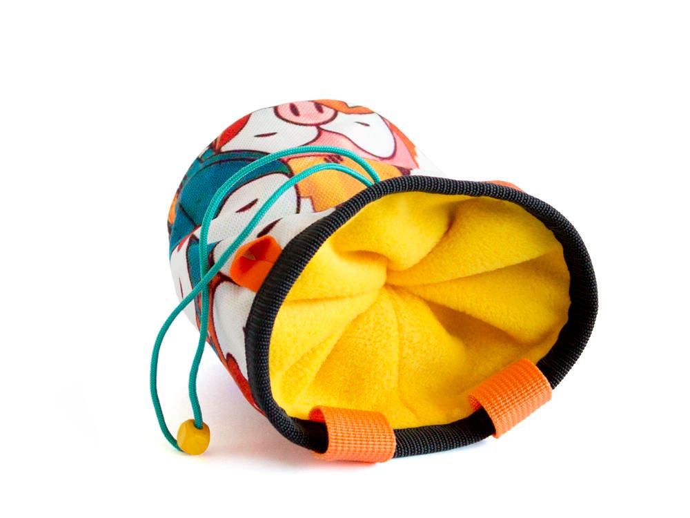 Rock Climbing Gear. Colorful Chalk Bag. Rock Climber Gift For Climbers ...