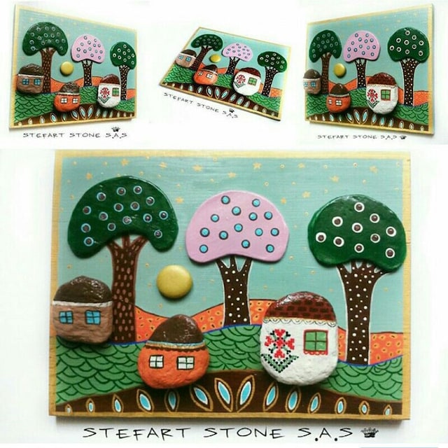 Pebble Art Stone Art Unique Gifts Pebble Art by StefArtStone