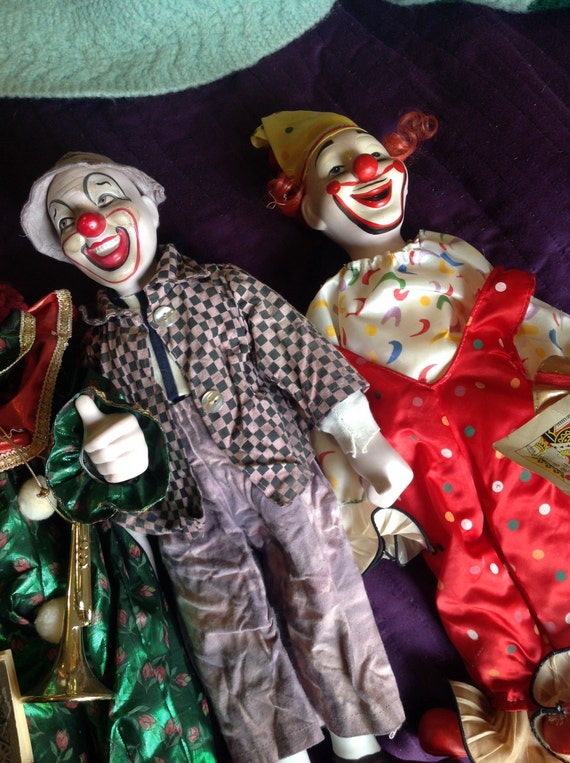 Vintage Clown Lot Vintage Clown Dolls Heritage Mint Big Top
