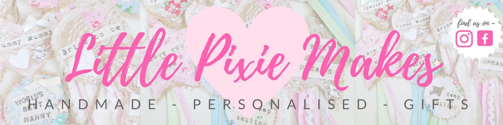 Handmade personalised pretty gifts and by LittlePixieMakes on Etsy