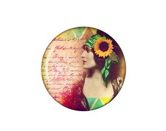 Sunflower mirror | Etsy