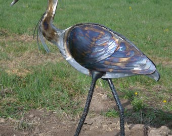 Metal heron | Etsy