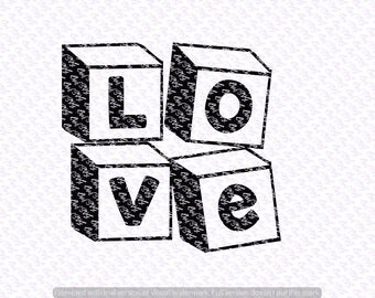 Baby blocks clip art | Etsy