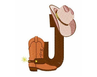 Cowboy hat letters | Etsy