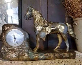 Horse clock | Etsy