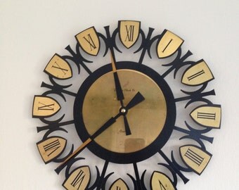 Retro wall clock | Etsy