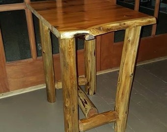 Log end table | Etsy