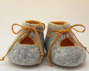 Felt baby booties | Etsy