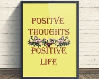 Positive thoughts | Etsy