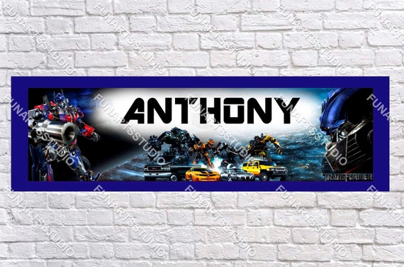 Personalized/Customized Transformers Movie Poster with Border