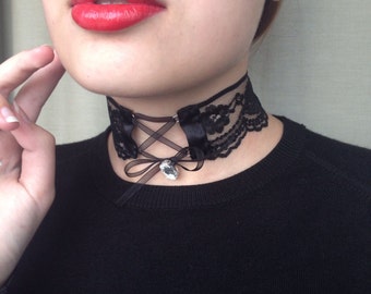 Corset choker | Etsy