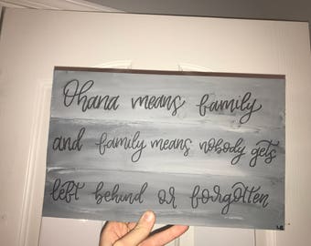 Ohana sign | Etsy