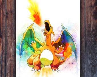 Charizard poster | Etsy