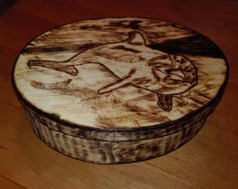 Pyrography box | Etsy