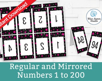 Mirrored numbers | Etsy