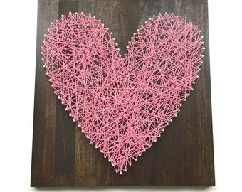 Heart string art | Etsy