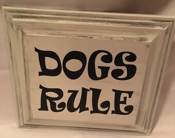 Dog rules sign | Etsy