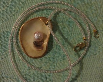 Oyster shell pendant | Etsy