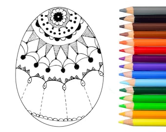 Mandala easter egg | Etsy