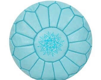 Turquoise pouf | Etsy