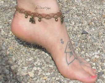 Elephant anklet | Etsy