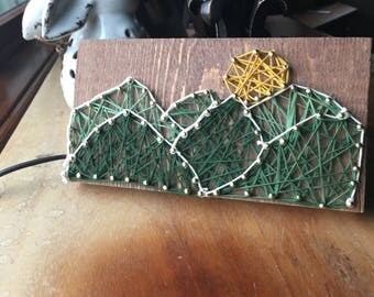 Mountain string art | Etsy
