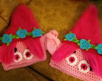 Crochet troll hat | Etsy