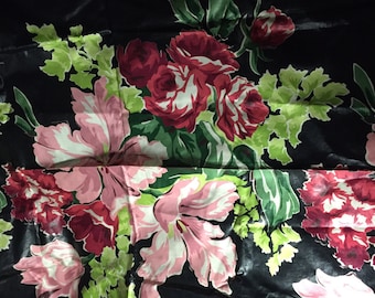 Waverly rose fabric | Etsy