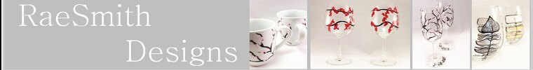 Hand painted glassware hand painted coffee mugs by RaeSmith