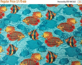 Tropical fish fabric | Etsy