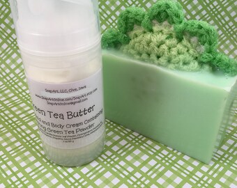 Green tea lotion | Etsy