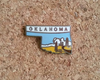 Oklahoma lapel pin | Etsy