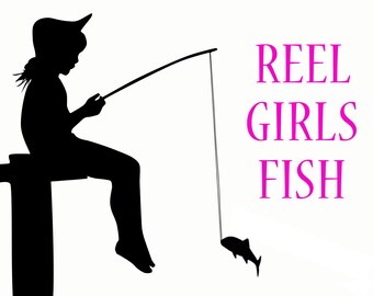 Reel girls fish | Etsy