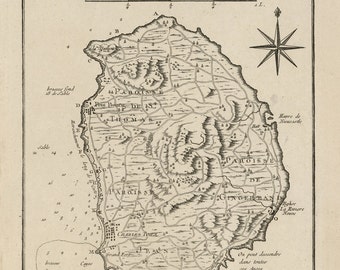 1775 Map of Antigua