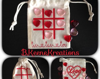 Heart tic tac toe | Etsy