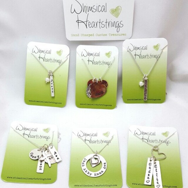 Hand Stamped Jewelry & Treasures for all by Whimsicalheartstring