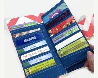 Credit Card Holder Loyalty Card Holder 38 by VintageFabricFinds