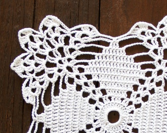 Square crochet doily | Etsy