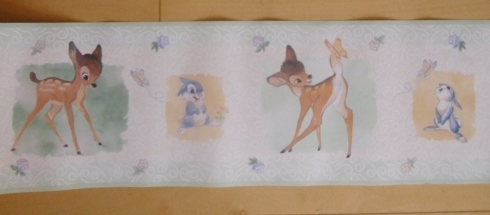 Wallpaper Border Disney Baby Bambi by Imperial Green