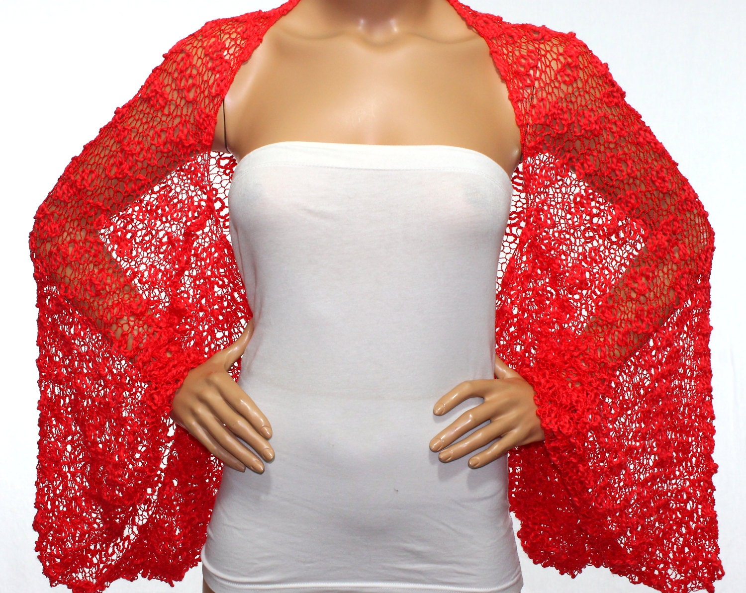 Wedding Shrug Knit Coral Shrug Cover Ups Shawls Wraps Long