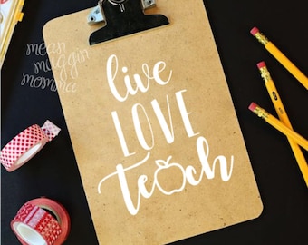 Live love teach | Etsy