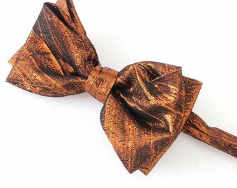 Copper bow tie | Etsy