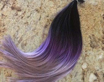 Grey hair extension | Etsy