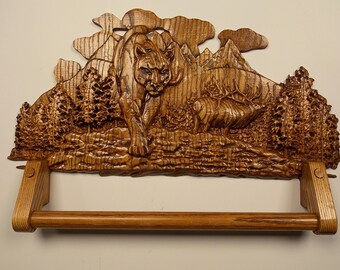 Elk wood carving | Etsy