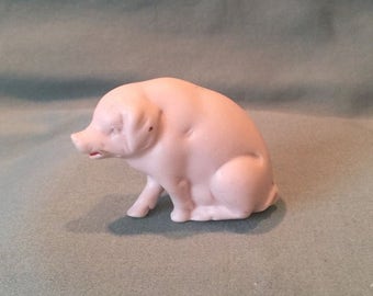 Porcelain pig | Etsy