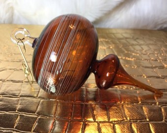 Amber textured glass | Etsy