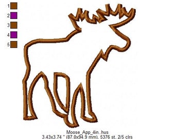 Moose applique | Etsy