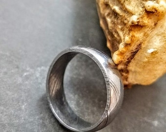 Damascus ring | Etsy