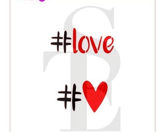 Hashtag love | Etsy