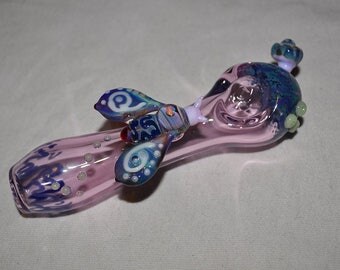 Purple glass pipe | Etsy